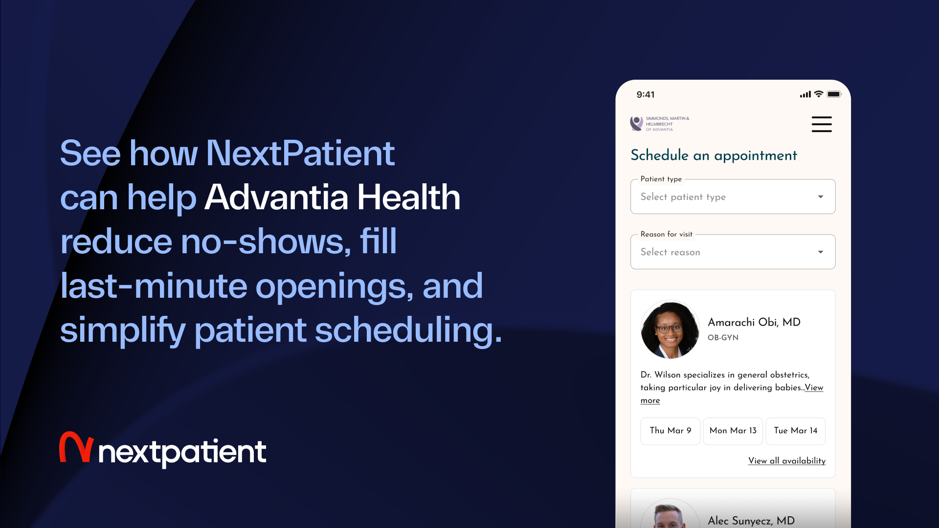 NextPatient for Advantia Health