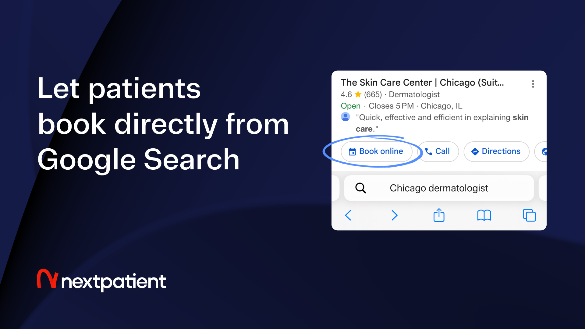 Reserve with Google | NextPatient